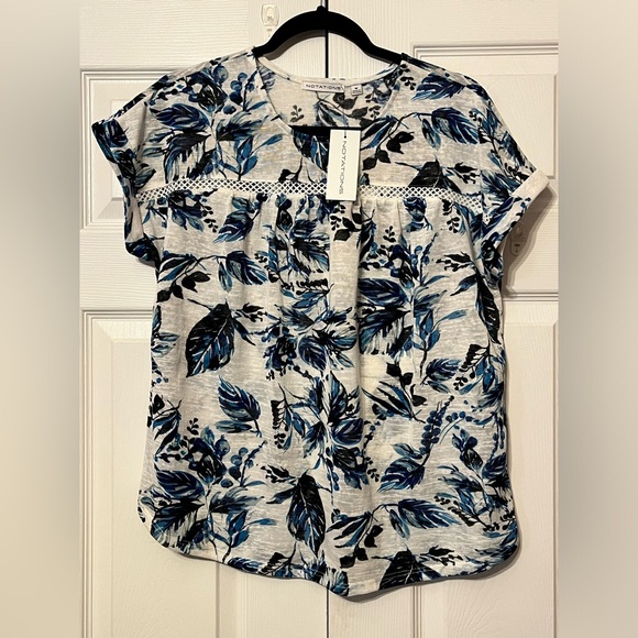 Notations | Tops | Notations Blouse Size Mediumnwt | Poshmark